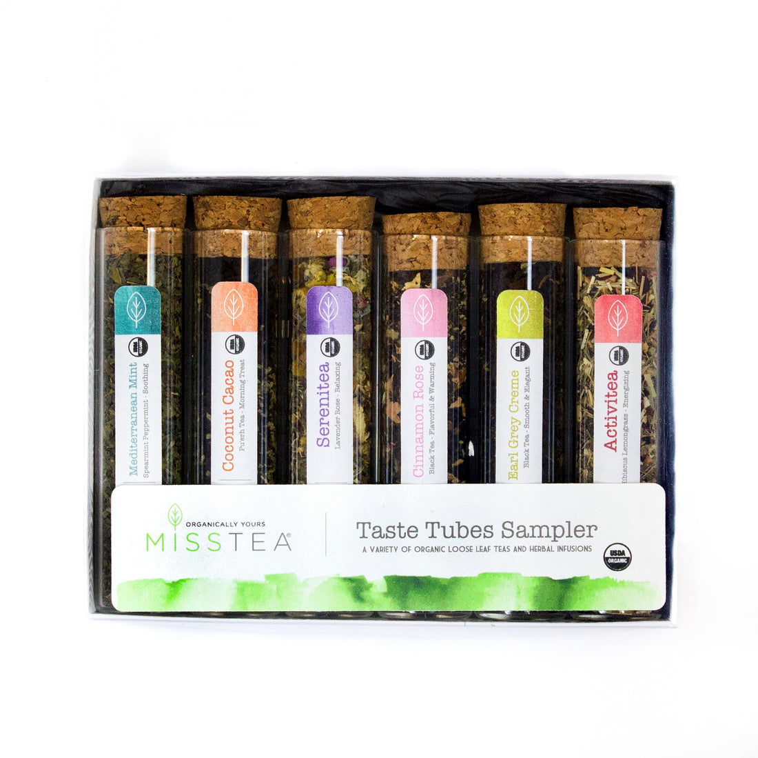 Miss Tea - "Taste Tubes" Organic Tea Gift Sampler