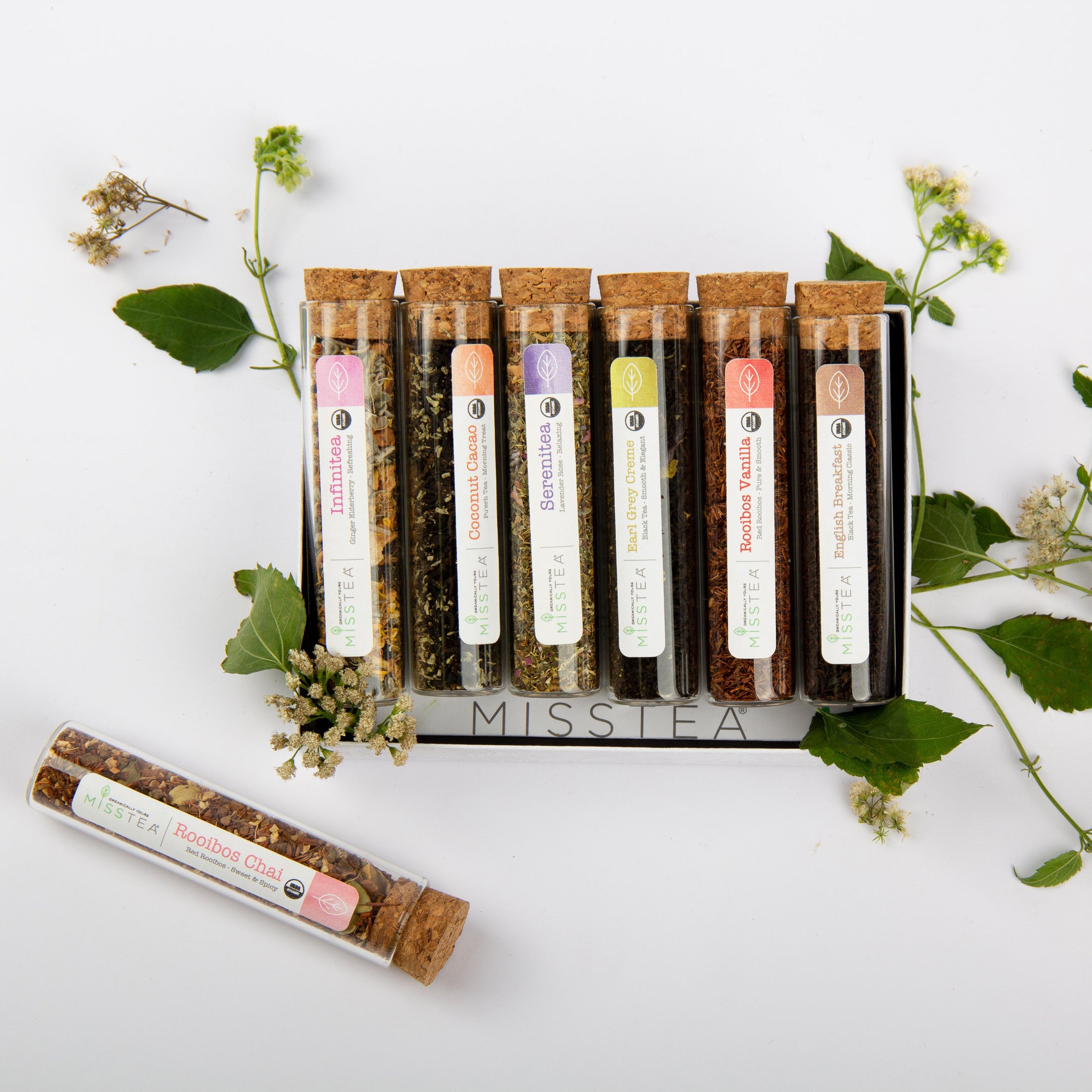 Miss Tea - "Taste Tubes" Organic Tea Gift Sampler